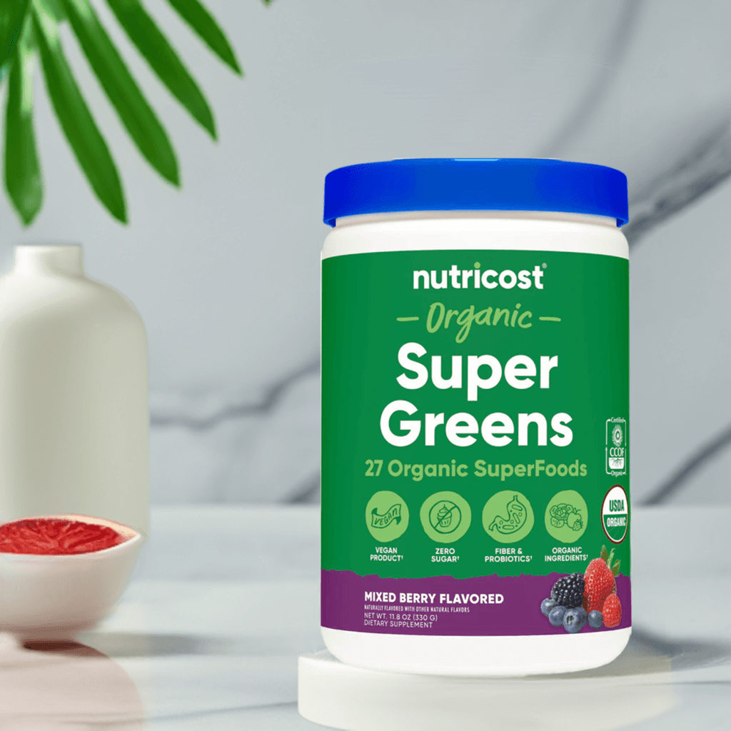 Nutricost Organic Super Greens Powder - 27 Organic Superfoods for Daily ...